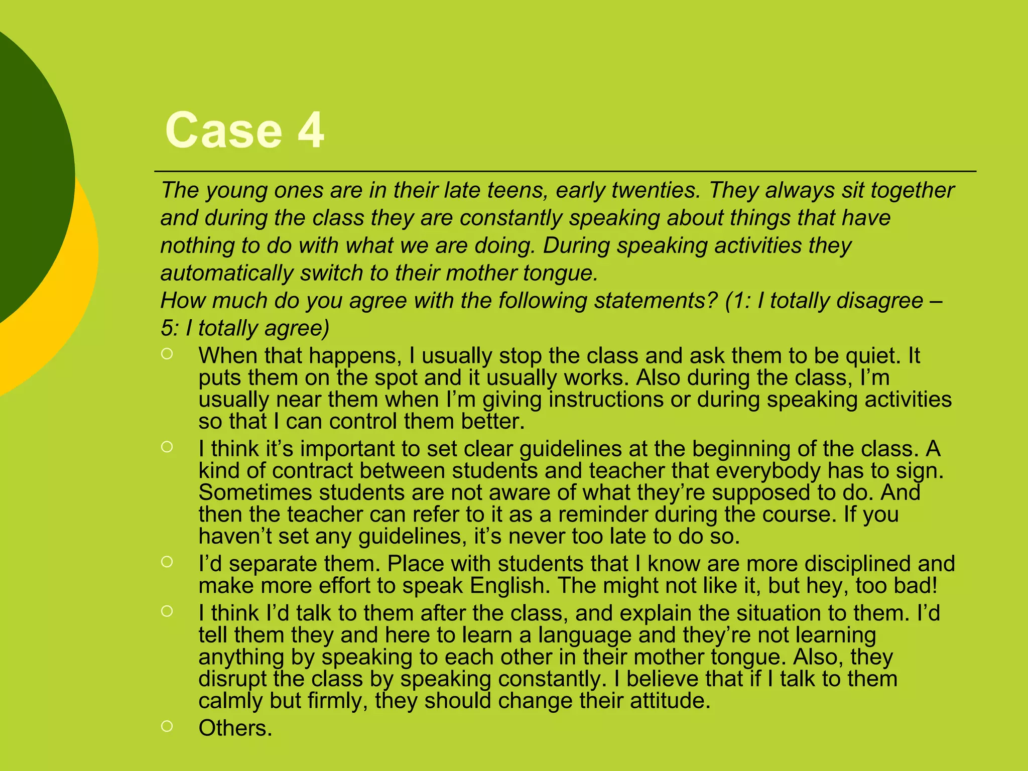 Solving classroom problems | PPT