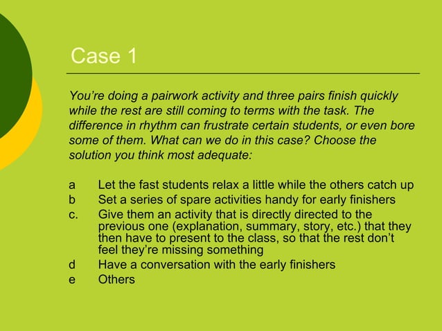 Solving classroom problems | PPT