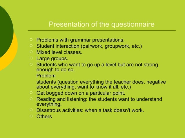 Solving classroom problems | PPT