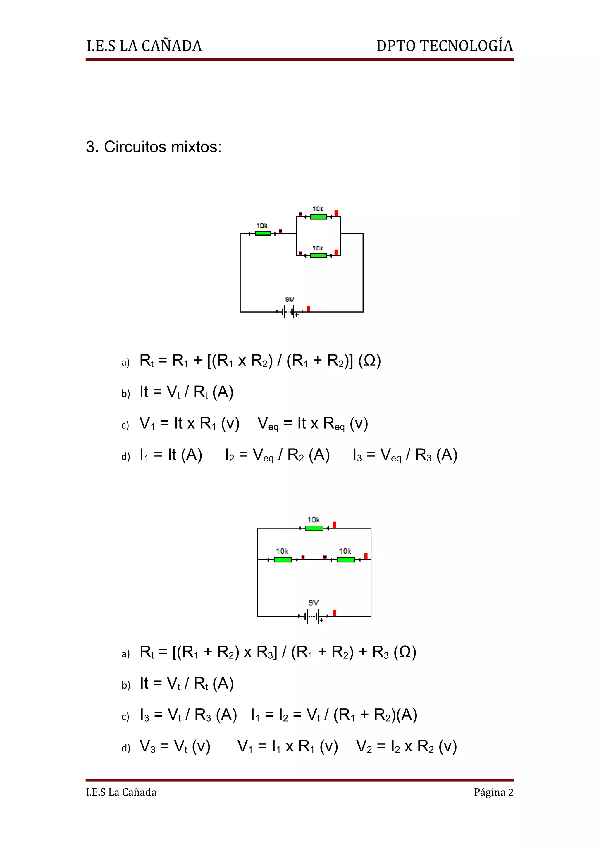 Resolución de circuitos | DOC