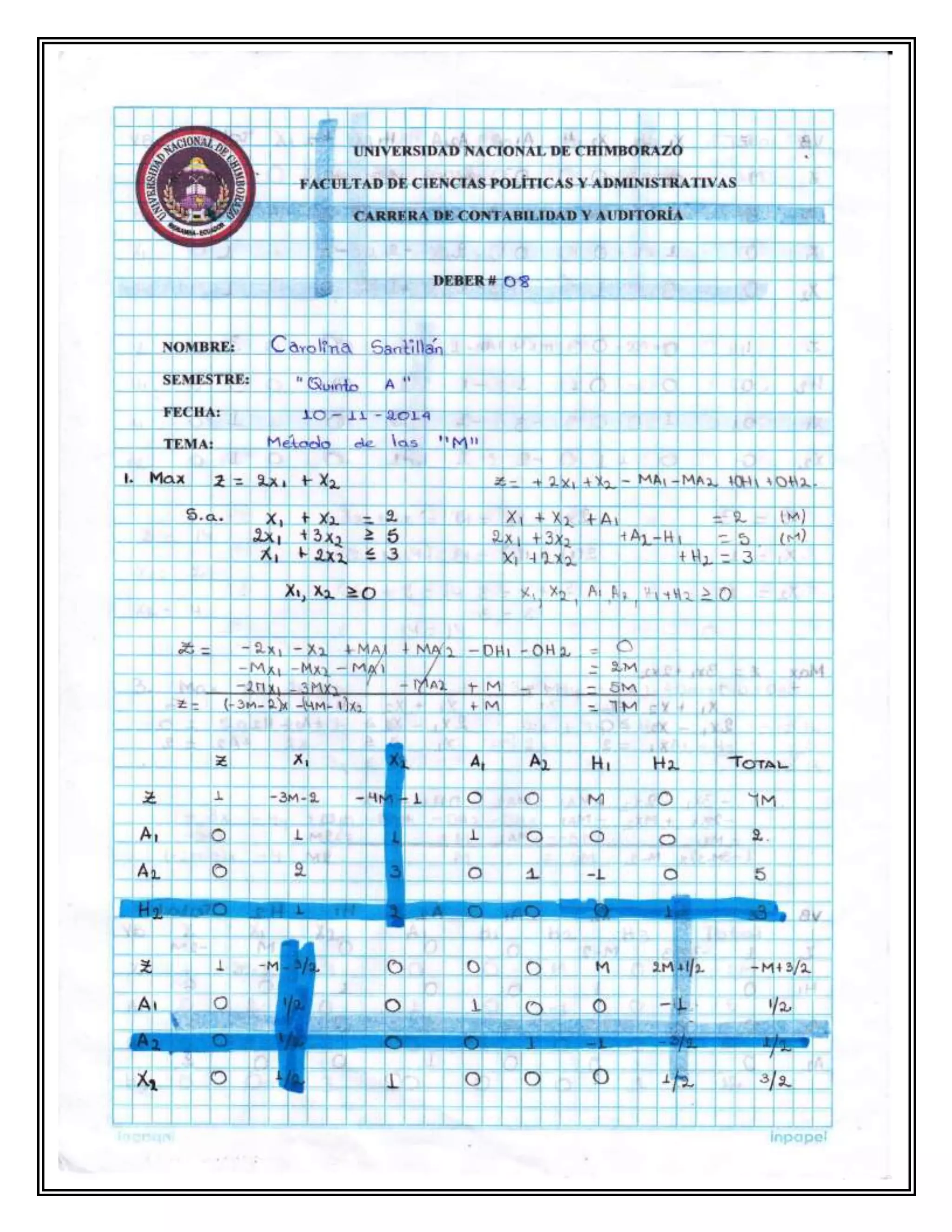 Resolución de ejercicios en el programa simplex | PDF