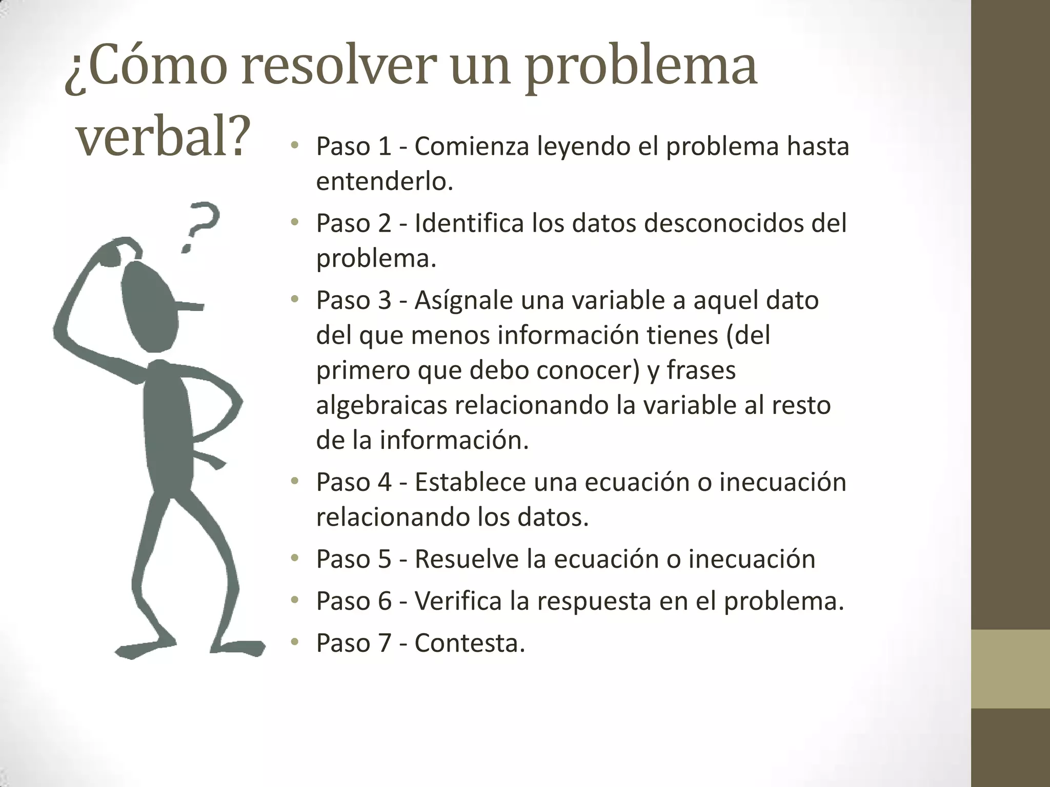 Resolución de problemas verbales | PPTX