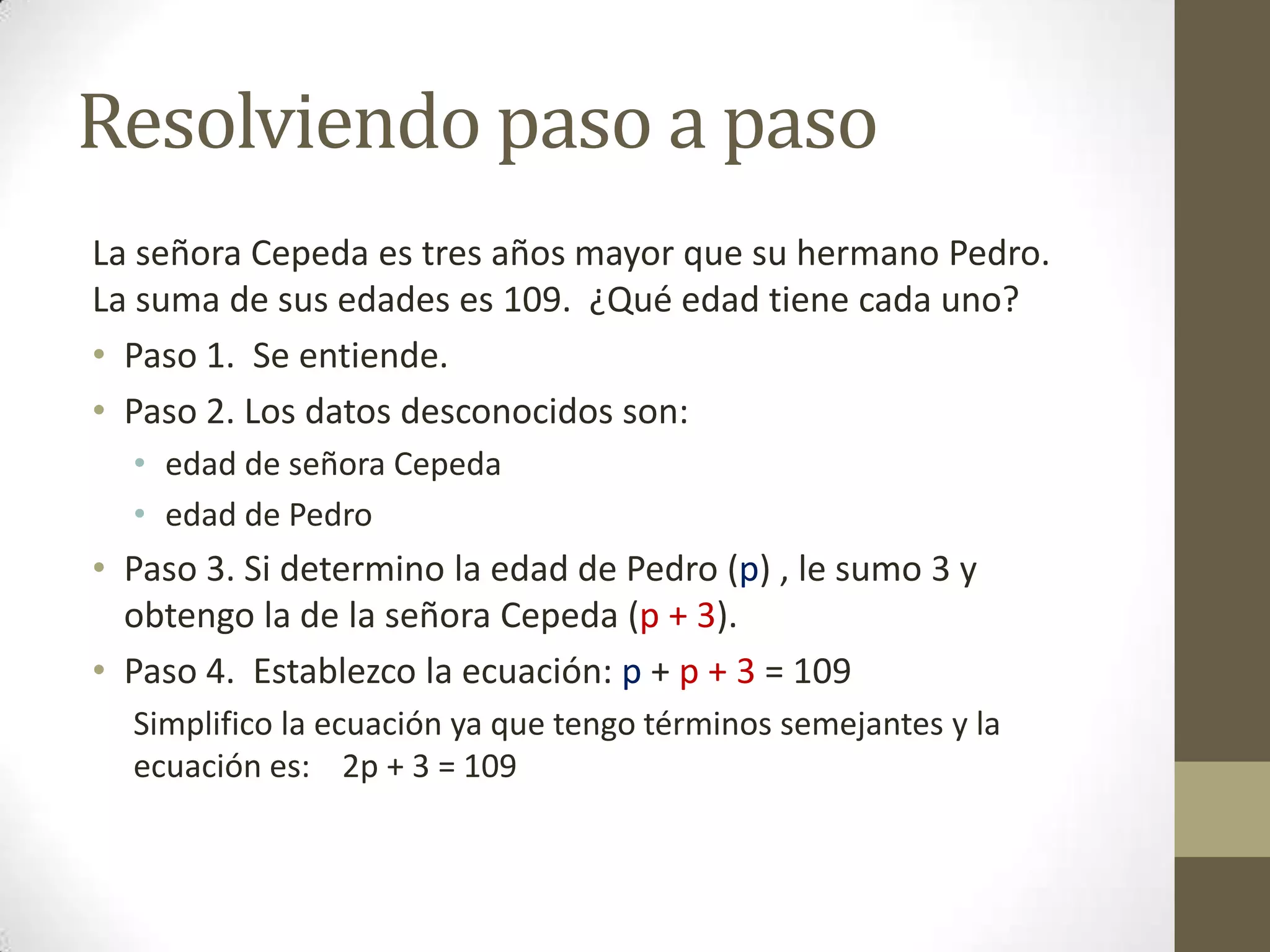 Resolución de problemas verbales | PPTX