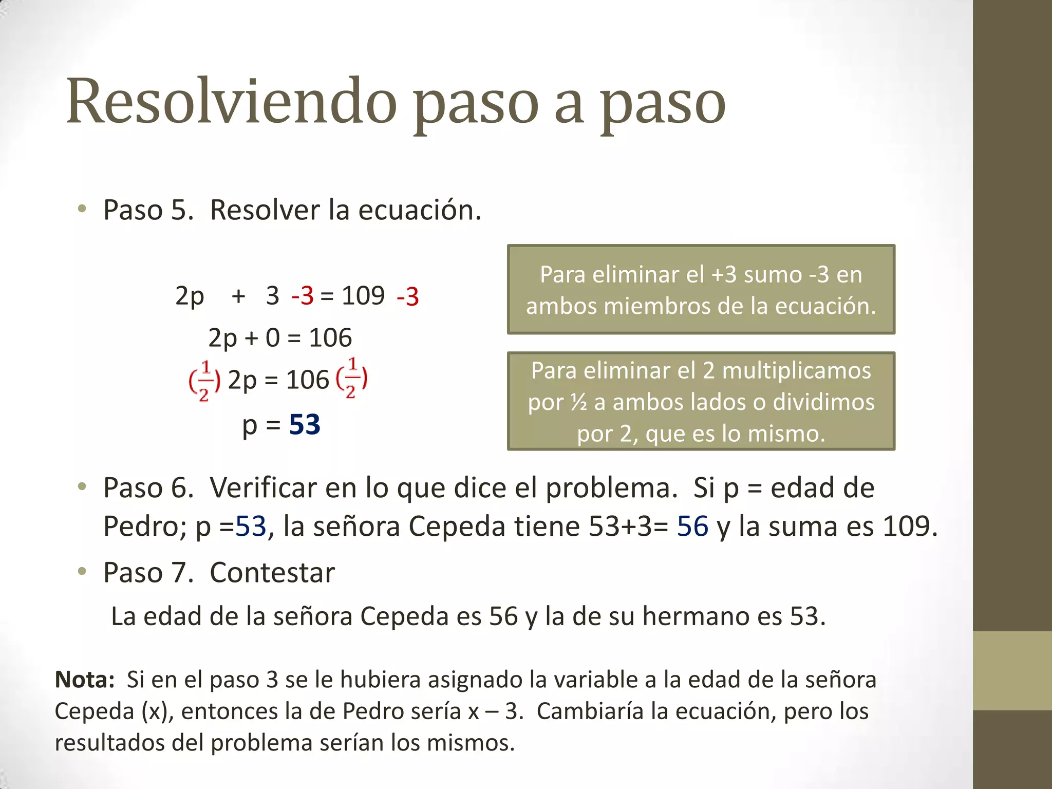 Resolución de problemas verbales | PPTX