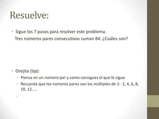 Resolución de problemas verbales | PPTX