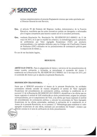 Resolucion 33 vae | PDF