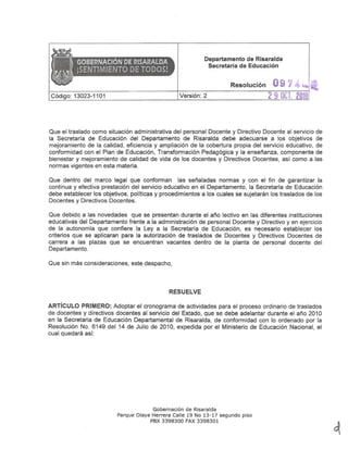 Resolucion 974 29-10-2010 | PDF