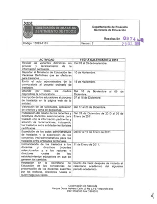 Resolucion 974 29-10-2010 | PDF