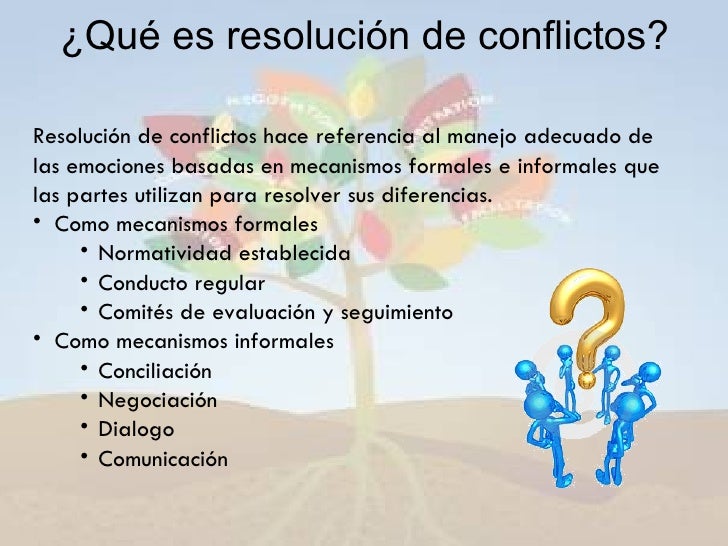 Resolución de conflictos