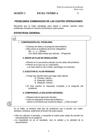 Resolucion problemas sexto | PDF