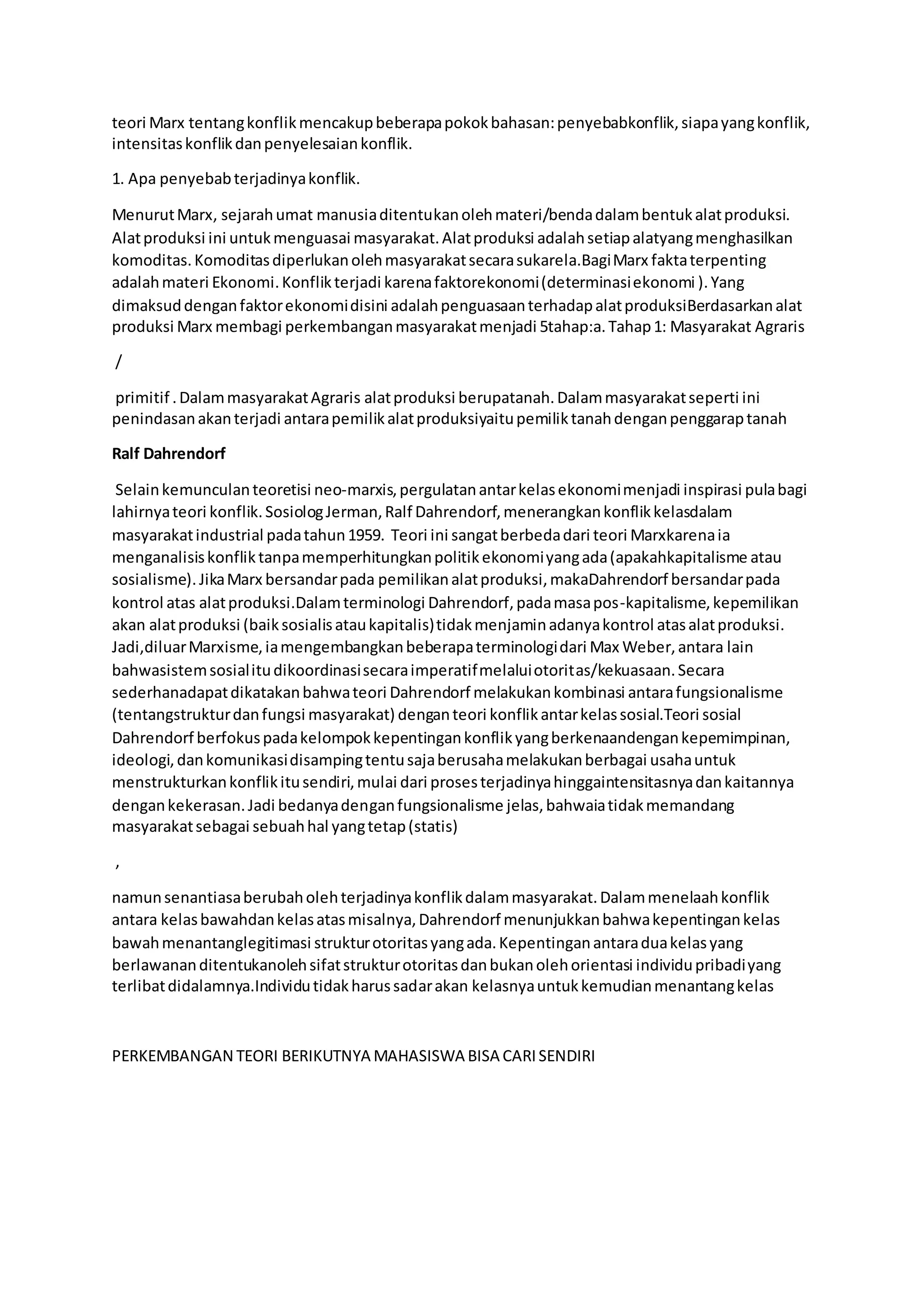 Resolusi konflik | DOCX