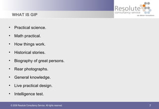 Resolute GIP for Schools | PPT