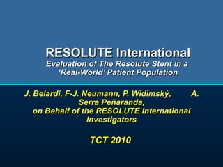 Resolute international 09 21 | PPT