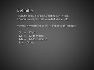 Resolutie en Compressie | PDF