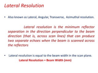 Lateral Resolution