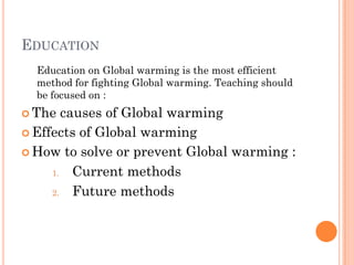 Resolution for global warming | PPTX