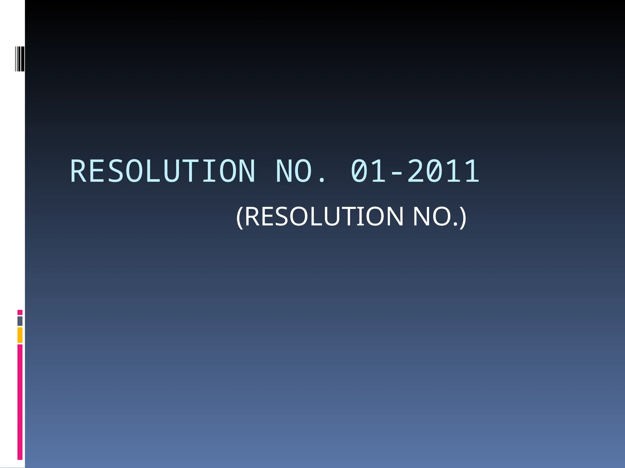 RESOLUTION MAKING for Secondary Supreme Learners Government (SSLG) | PPT