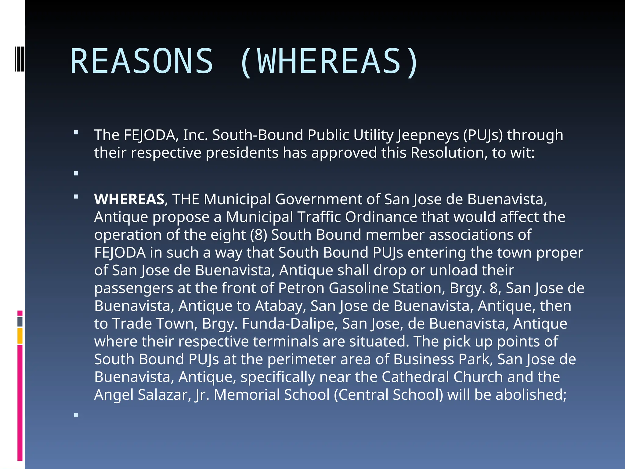 RESOLUTION MAKING for Secondary Supreme Learners Government (SSLG) | PPT