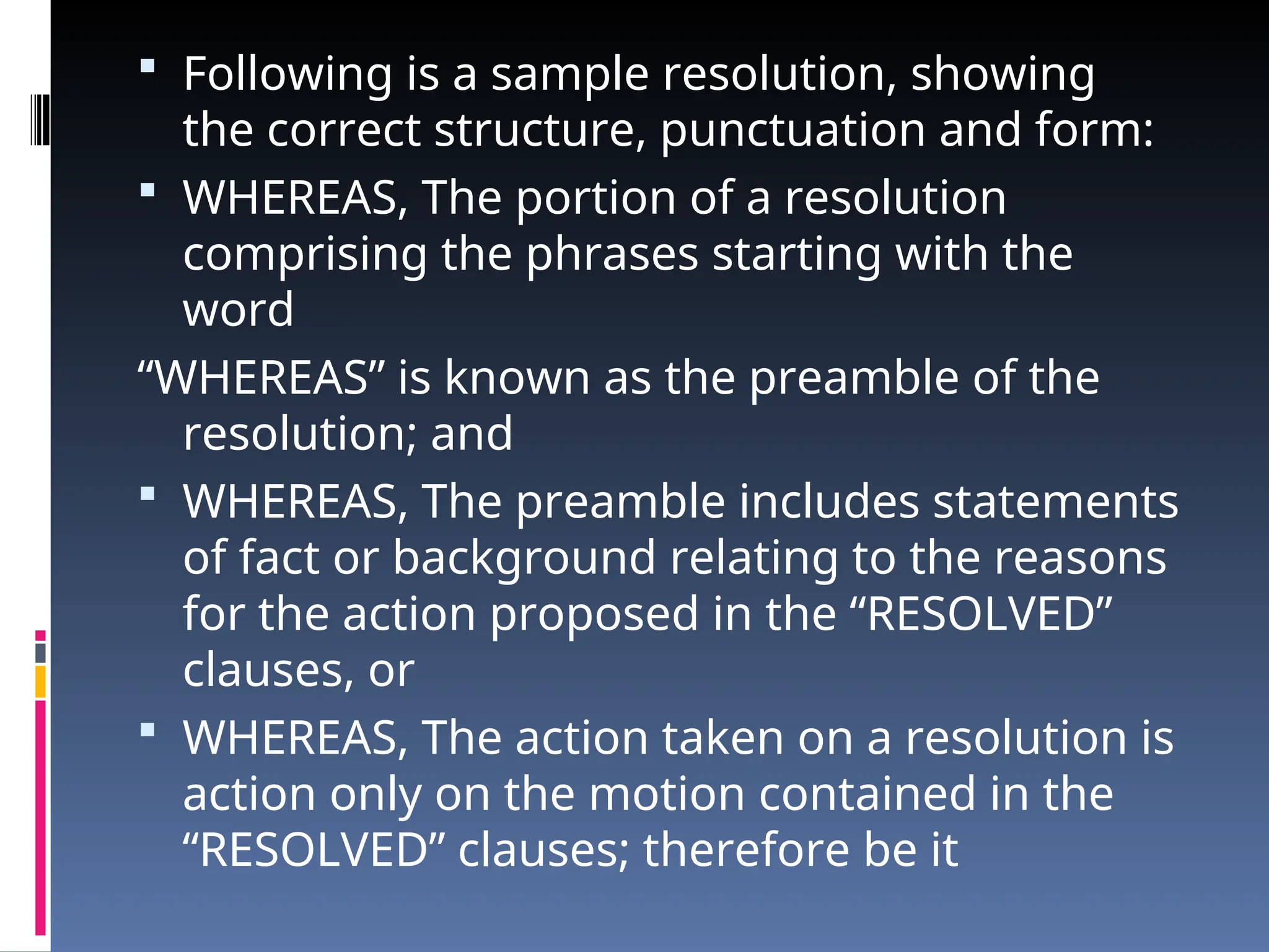 RESOLUTION MAKING for Secondary Supreme Learners Government (SSLG) | PPT