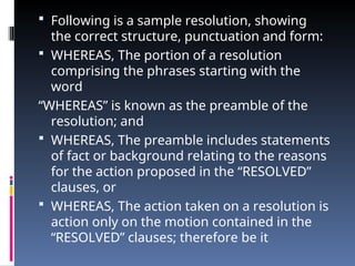 RESOLUTION MAKING for Secondary Supreme Learners Government (SSLG ...