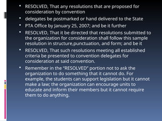 RESOLUTION MAKING for Secondary Supreme Learners Government (SSLG ...