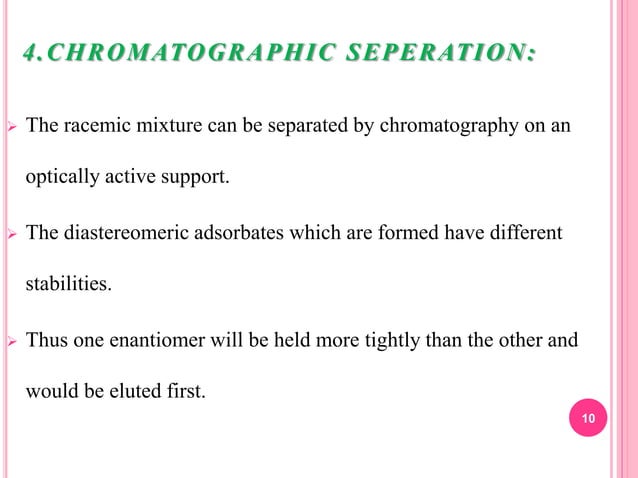 Resolution of racemic mixture | PPTX | Chemistry | Science