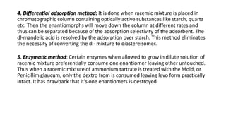Resolution of racemic mixture | PPTX