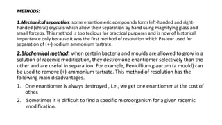Resolution of racemic mixture | PPTX