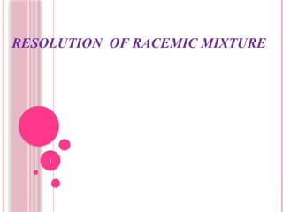 Resolution of Racemic mixture, different methods used to resolve | PPT