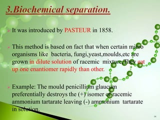Resolution of racemic mixture hsb | PPTX