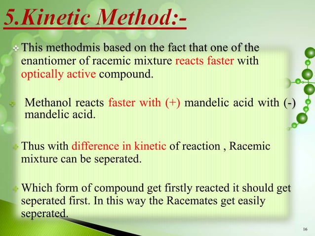 Resolution of racemic mixture hsb | PPT