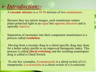 Resolution of racemic mixture hsb | PPTX