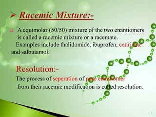 Resolution of racemic mixture hsb | PPTX