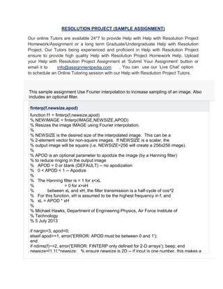 Resolution project | PDF