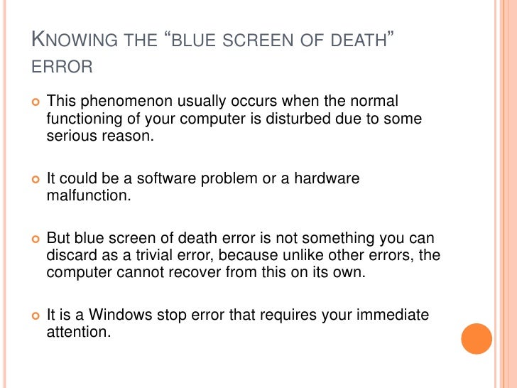 Stepbystep Guide On How To Fix The Blue Screen Of Death Error