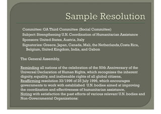 Resolution Writing 101 | PPT