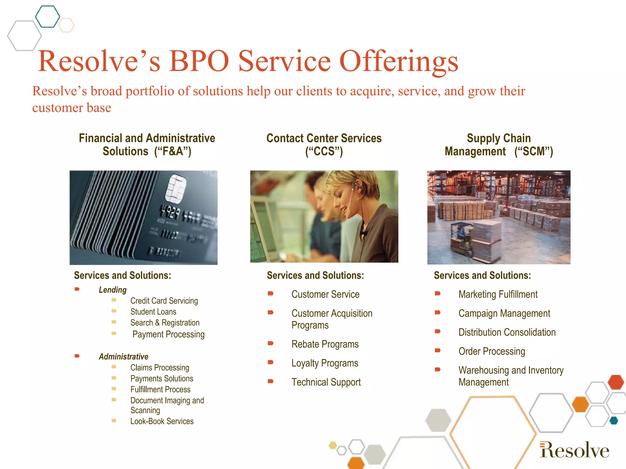 Resolve Overview | PPT