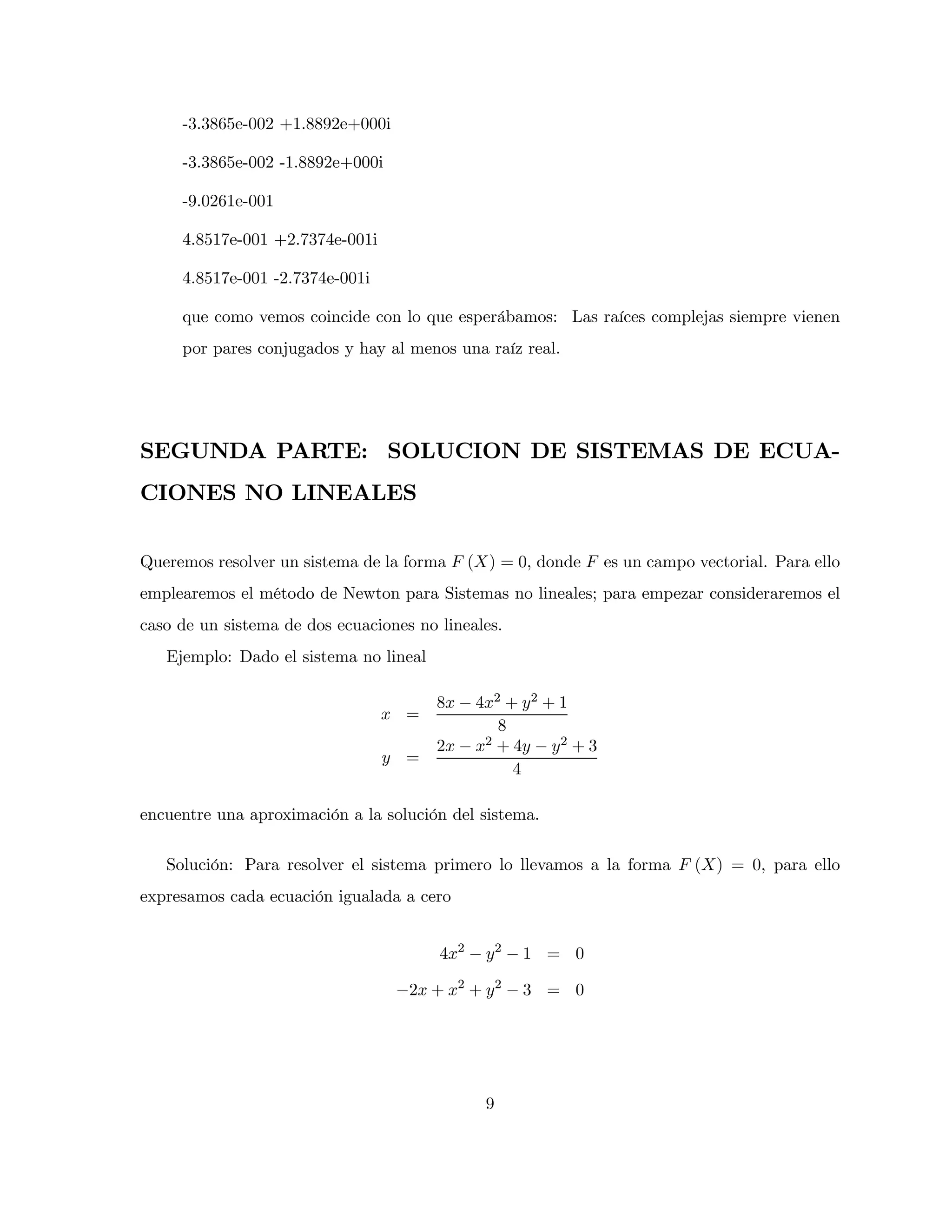 Resolver ecuaciones lineales y no lineales bueno | PDF