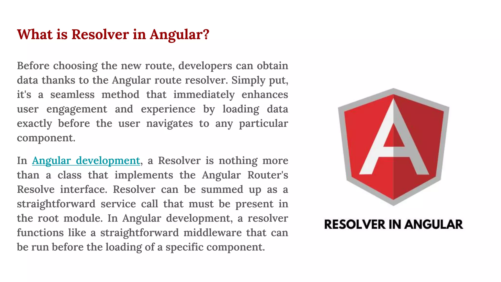 Resolver in Angular | PPT