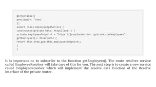 Resolver in Angular | PPT