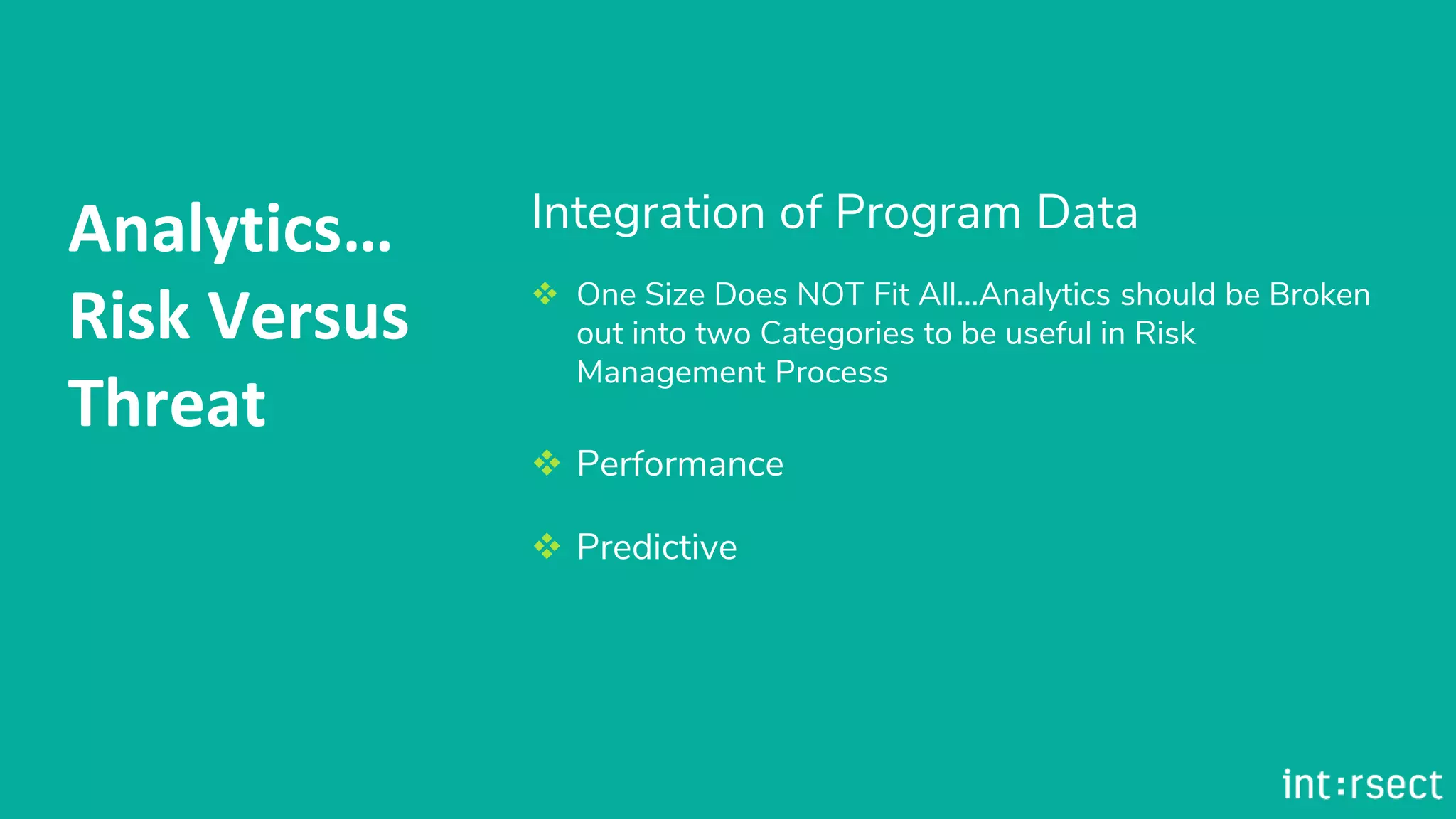 Security Trends: From "Silos" to Integrated Risk Management | PPT