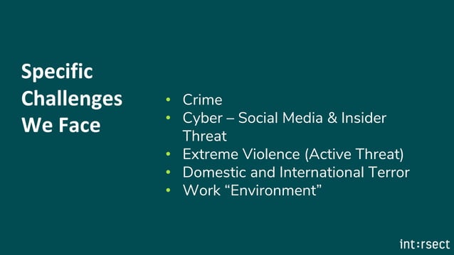 Security Trends: From "Silos" to Integrated Risk Management | PPT