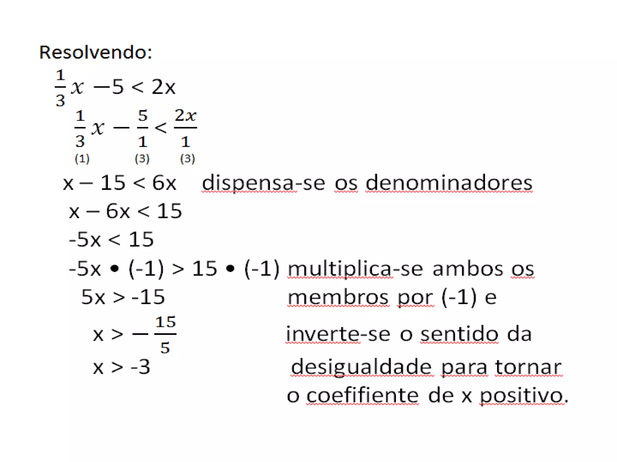 Resolver problemas conducentes a uma inequação linear | PPTX | Science
