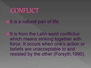 PEACE Theme 6 :Resolving and transforming conflicts | PPTX