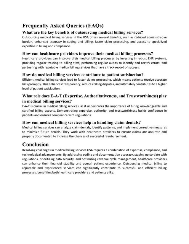 Resolving Challenges in Medical Billing services USA 2.pdf | Free Download Resolving Challenges in Medical Billing services USA 2.pdf | Free Download