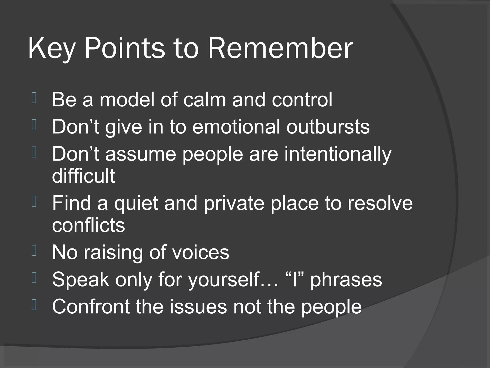 Resolving conflict | PPT