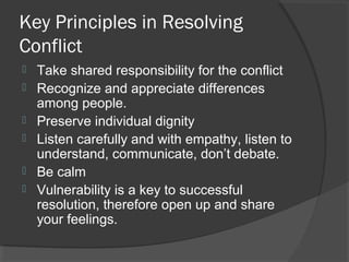 Resolving conflict | PPT
