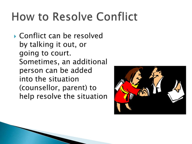 Resolving conflict | PPT