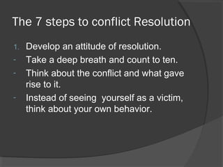 Resolving conflict | PPT