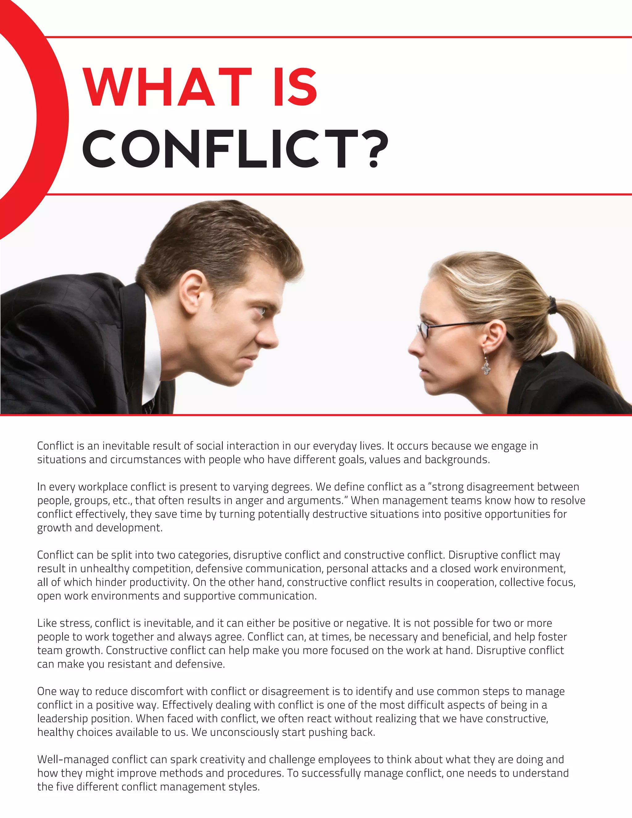 Resolving conflict | PDF